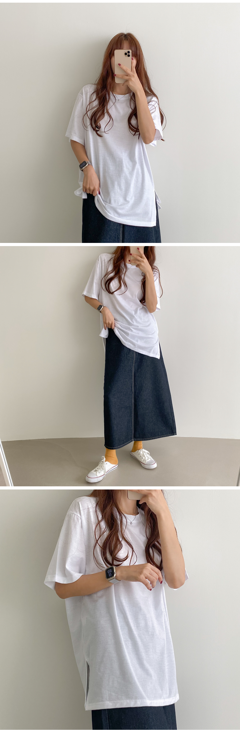 サイドスリットTシャツ | レディースファッション通販 - DHOLIC